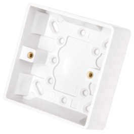 Cloud - 1 Gang Surface Mount Box (25MM Int. Depth) x 10