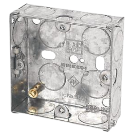 Cloud - 1 Gang Metal Knockout Box (25MM) x 10